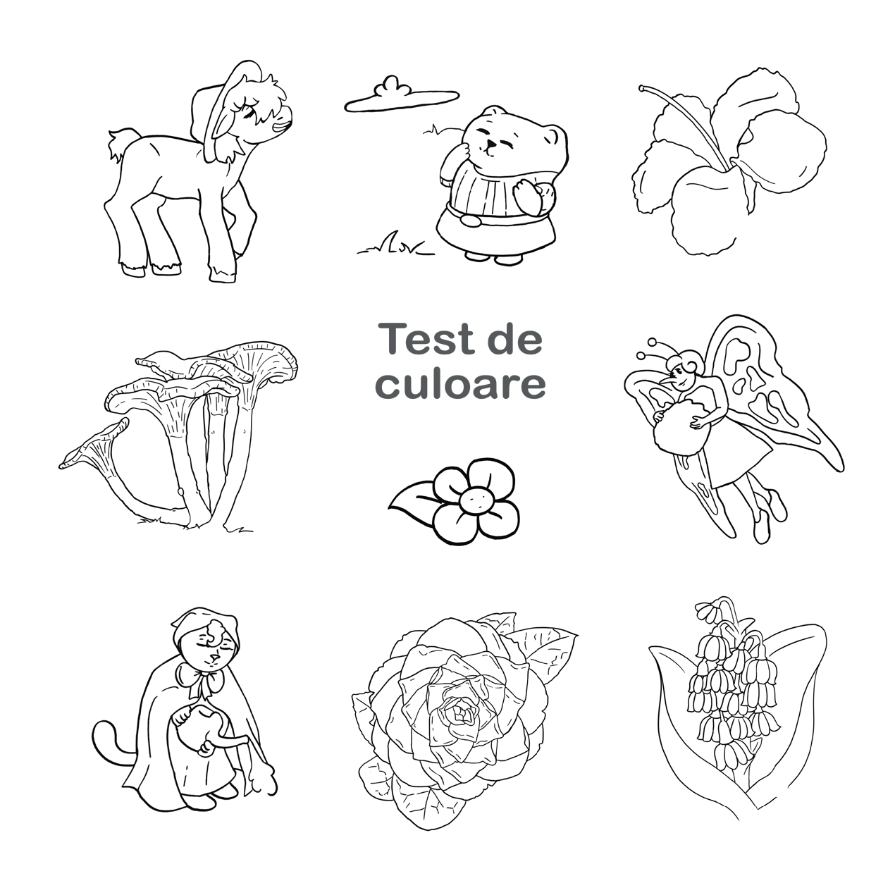FLORI – Carte de Colorat – Editura Sprint